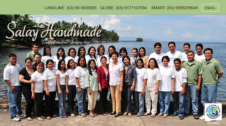 Homepage of Salay Handmade Paper Industries, Inc.