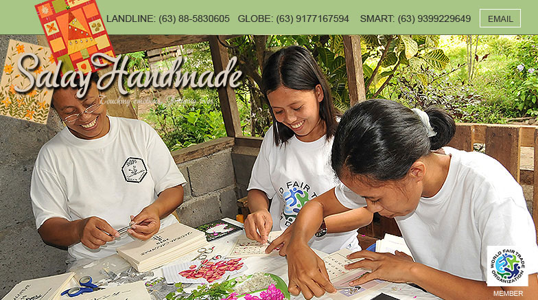 Homepage of Salay Handmade Products Industries, Inc.
