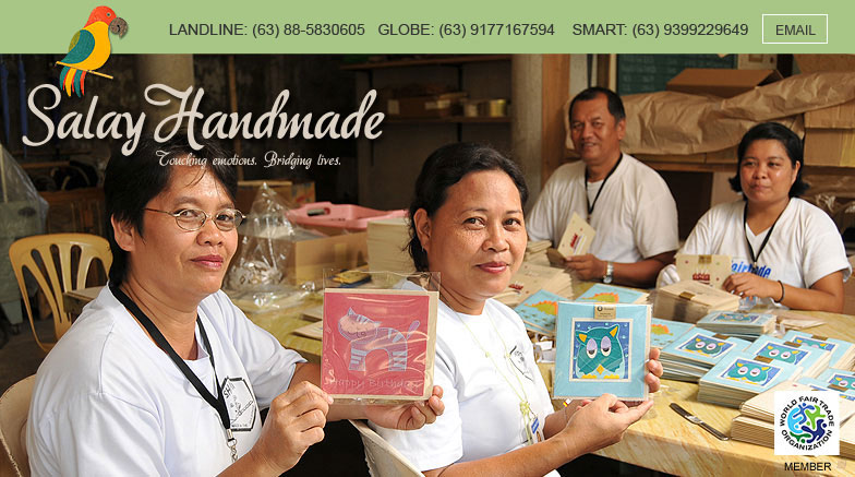 Homepage of Salay Handmade Products Industries, Inc.