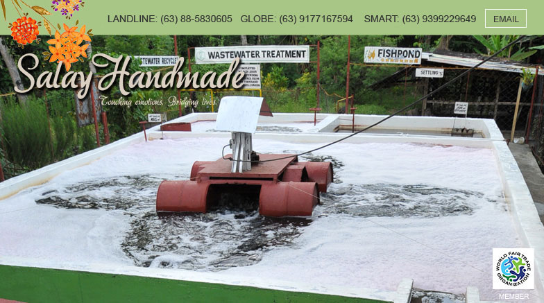 Homepage of Salay Handmade Products Industries, Inc.